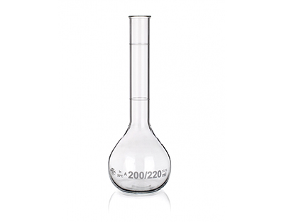 Volumetric flask sugar analysis SIMAX 2 marks 200/220ml - Laboratory ...